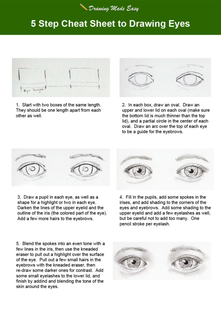 Draw Eye Cheat Sheet Download - Drawing Made Easy Draw Eye Cheat Sheet Download - Drawing Made Easy