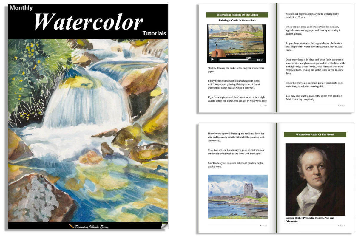 Monthly Watercolor Magazine - Drawing Made Easy