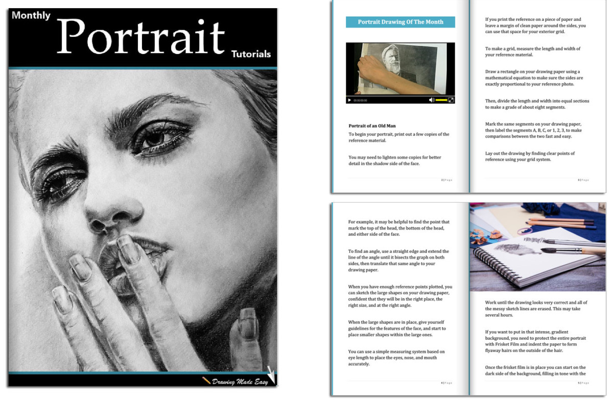 Monthly Portrait Magazine - Drawing Made Easy